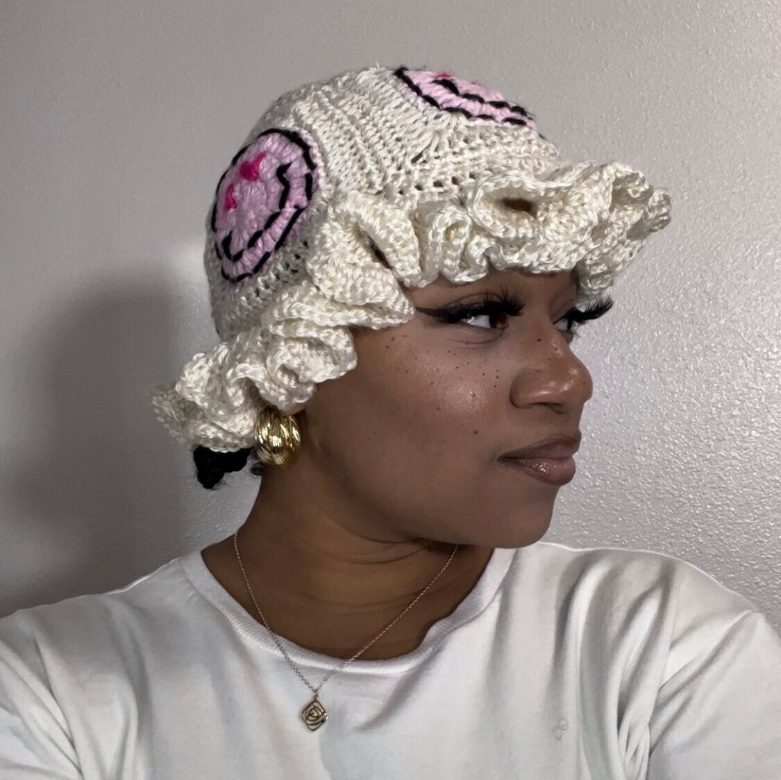 Heart Eyes Crochet Bucket Hat - Etsy