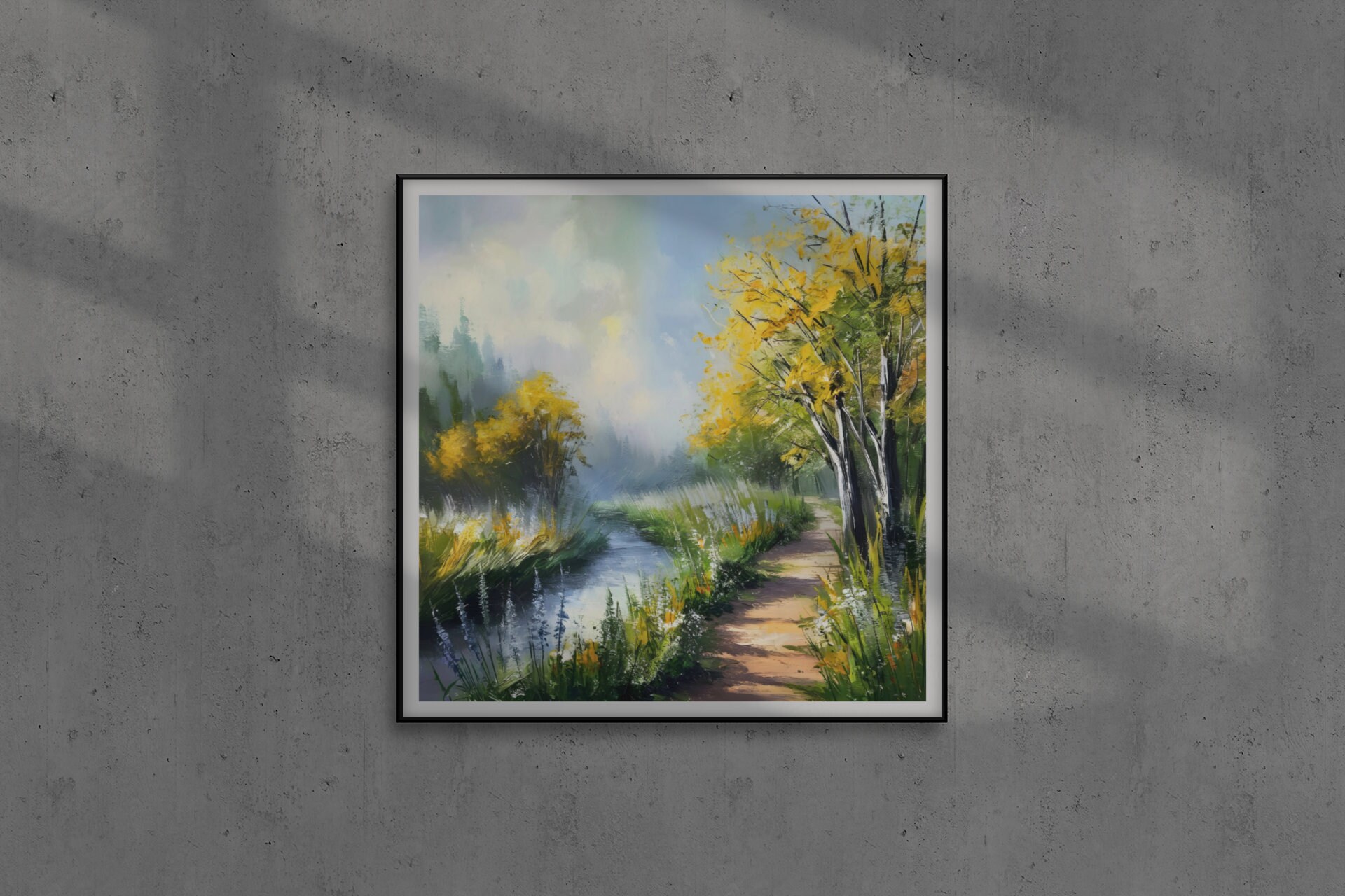 Divergent Path, Landscape, Watercolor Digital Wall Art, Digital ...