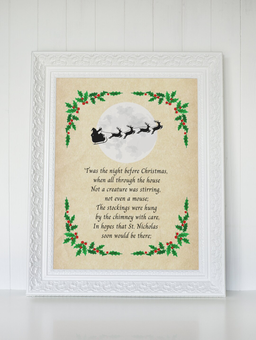 The Night Before Christmas, Christmas Printable, Home Decor, Happy ...
