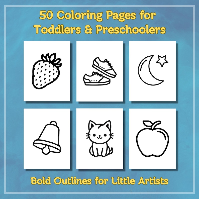 50 Preschool Coloring Printables, Toddler Coloring, Toddler Activities ...