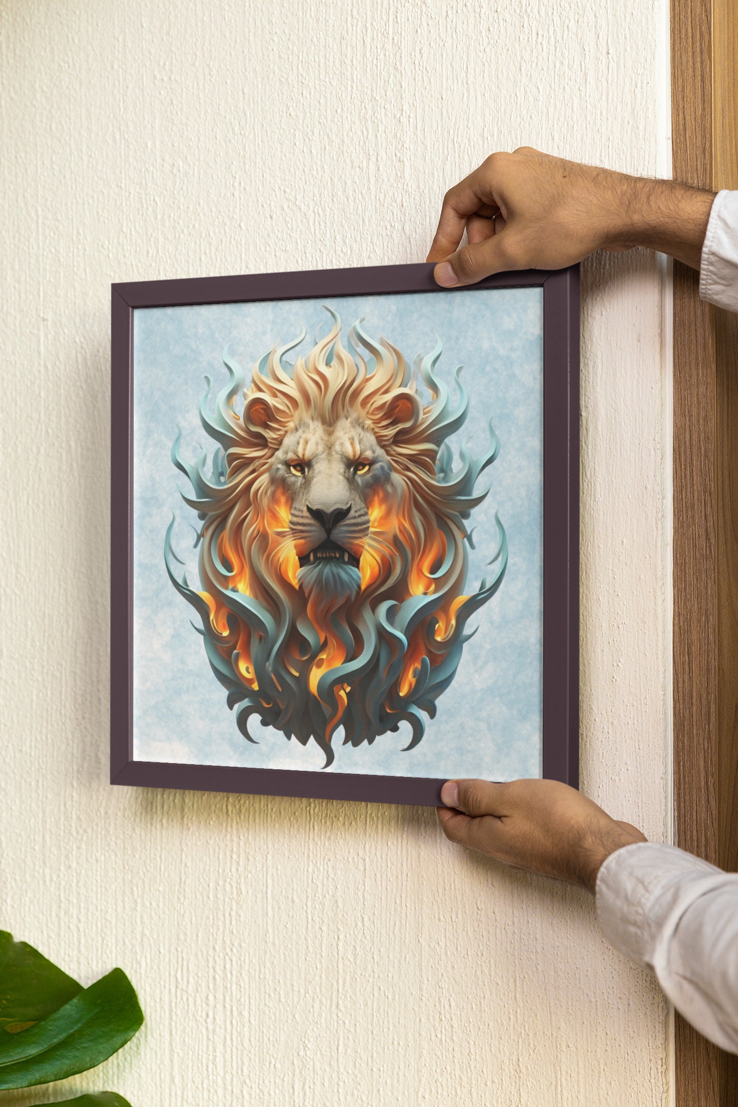 Flaming Lion SVG/PNG Digital Download, High Resolution Quality ...