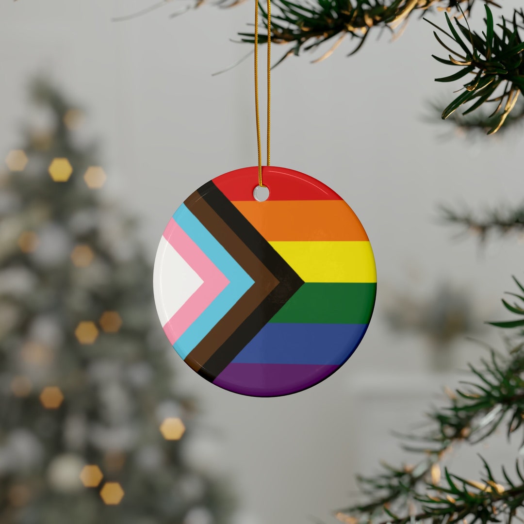 LGBTQ Pride Ornament 2-sided Print, Christmas Ornament, Christmas ...