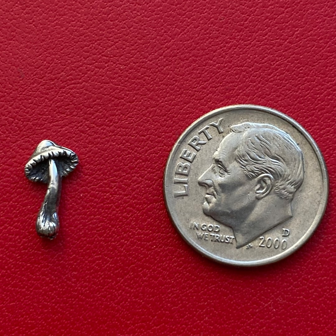 Sterling Silver Smooth Mushroom Casting | Jewelry Making Charm ...