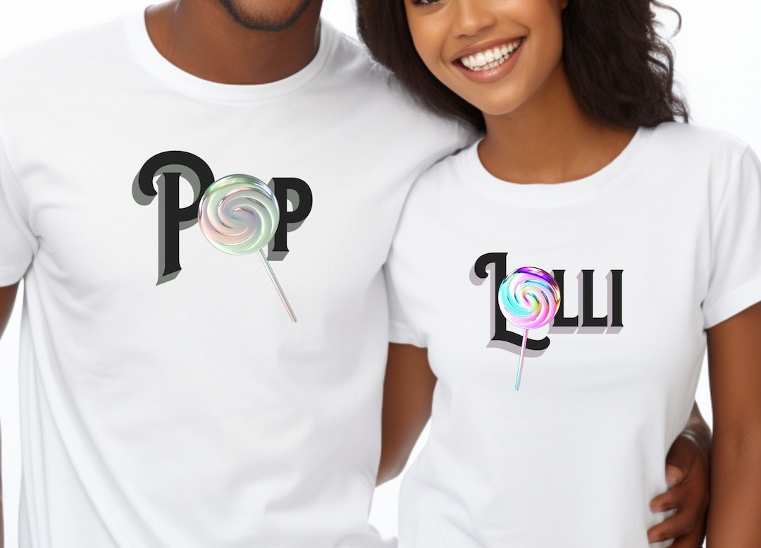 Lolli Pop Tshirt Grandparents Matching Shirt Fathers Day Gift Mothers ...