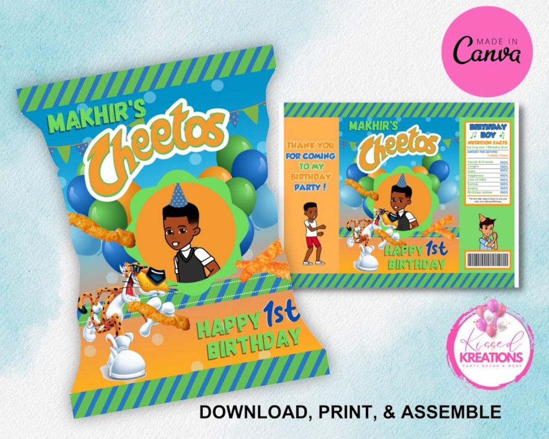 Custom Chip Bags Cheetos Custom Bag Personalized Cheetos Bag - Etsy