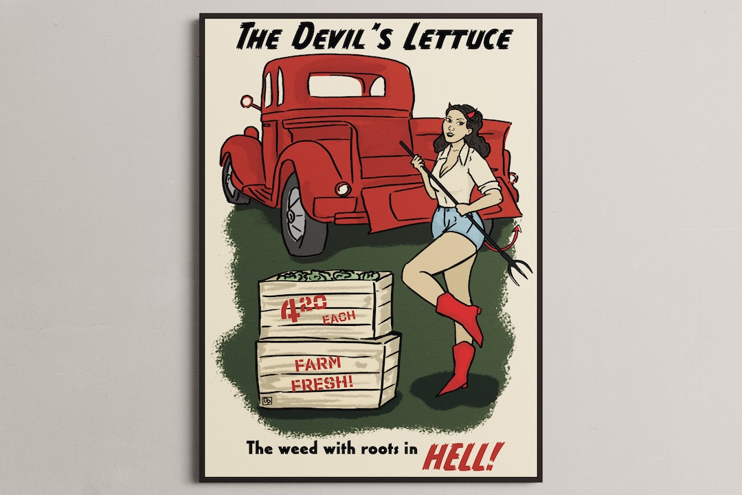 The Devil's Lettuce - Digital Download Art Print - Etsy