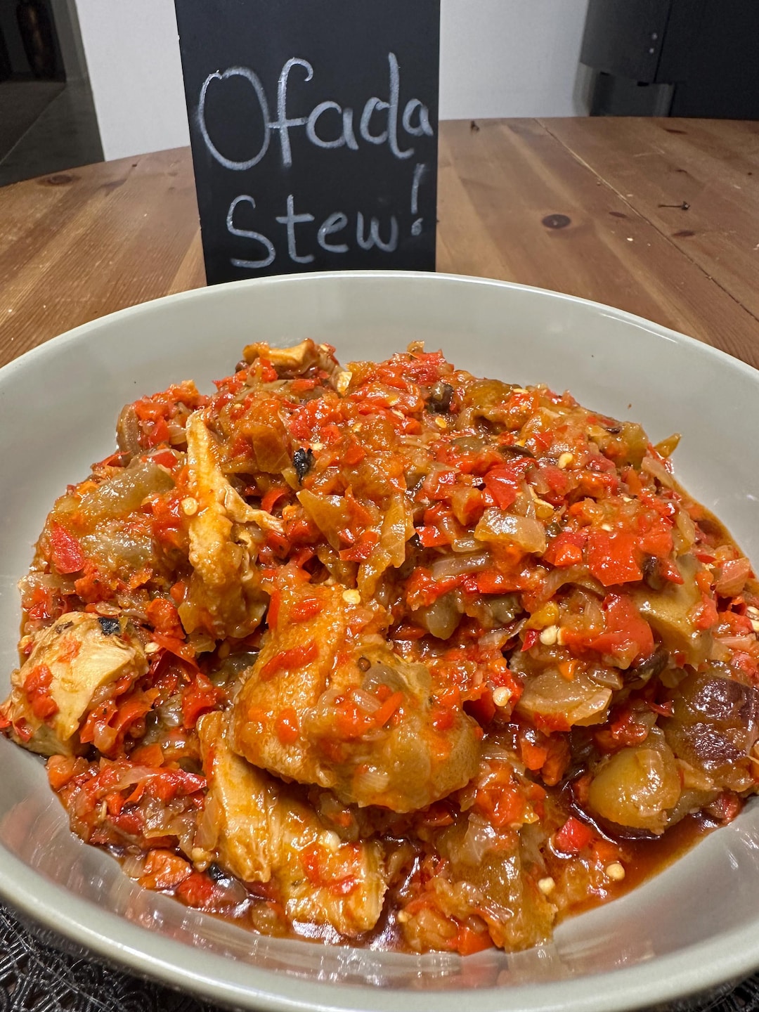 Ofada Sauce,west Africa,nigeria,rice,red Bell Peppers,different Protein ...
