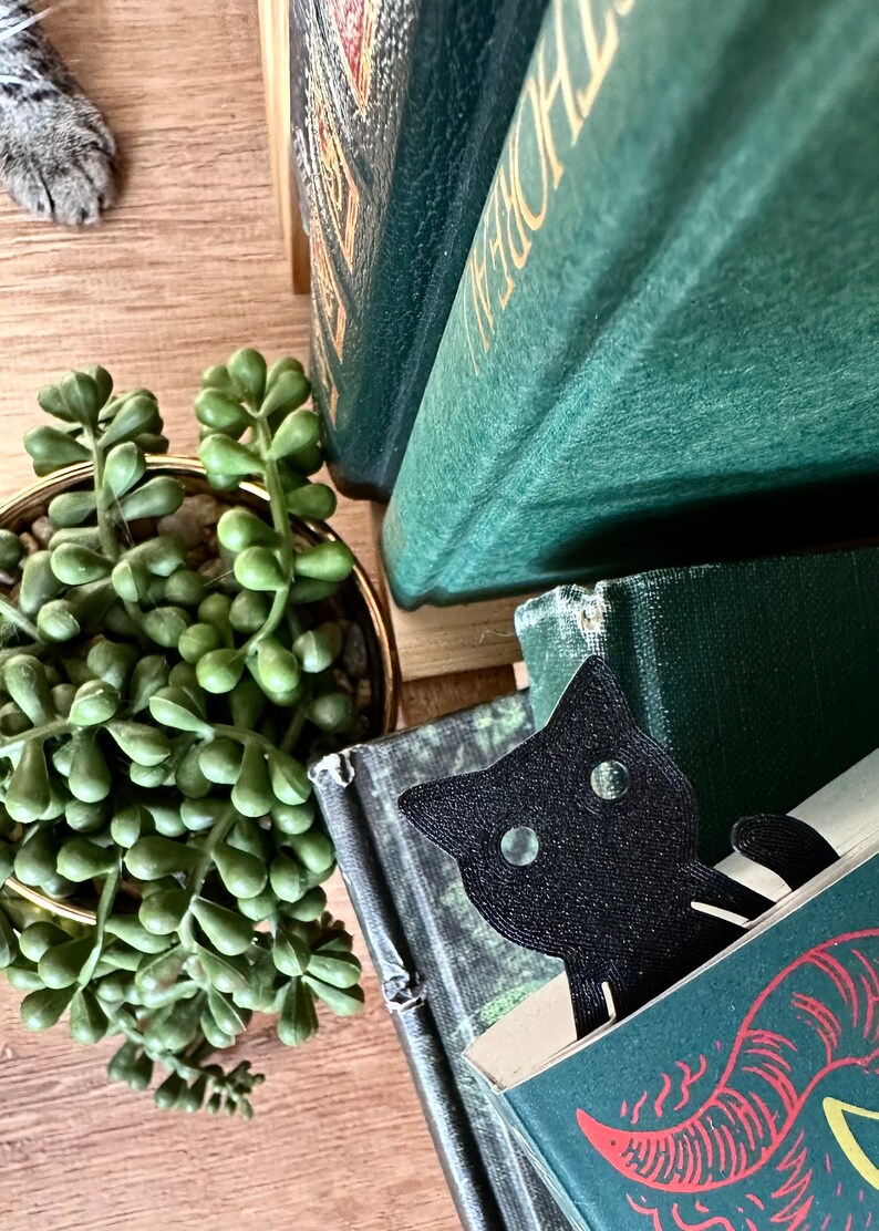 Black Cat Bookmark 3D Printed - Etsy