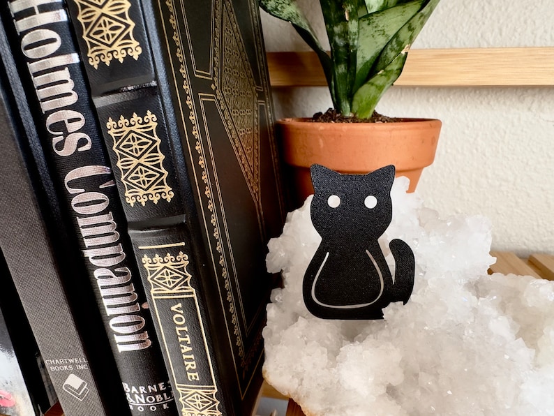 Black Cat Bookmark 3D Printed - Etsy