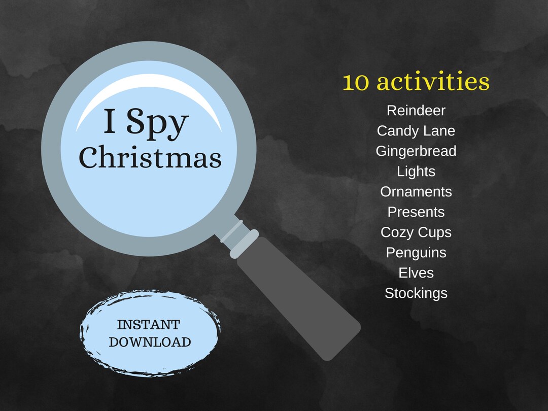 I Spy Christmas - Etsy