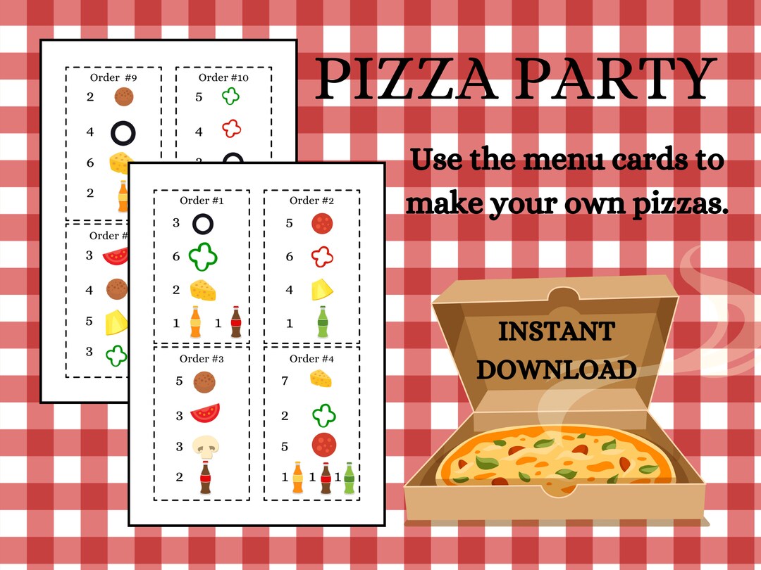 Create Your Own Pizza Party - Etsy