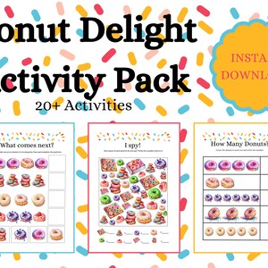 Donut Delight Activity Pack - Etsy