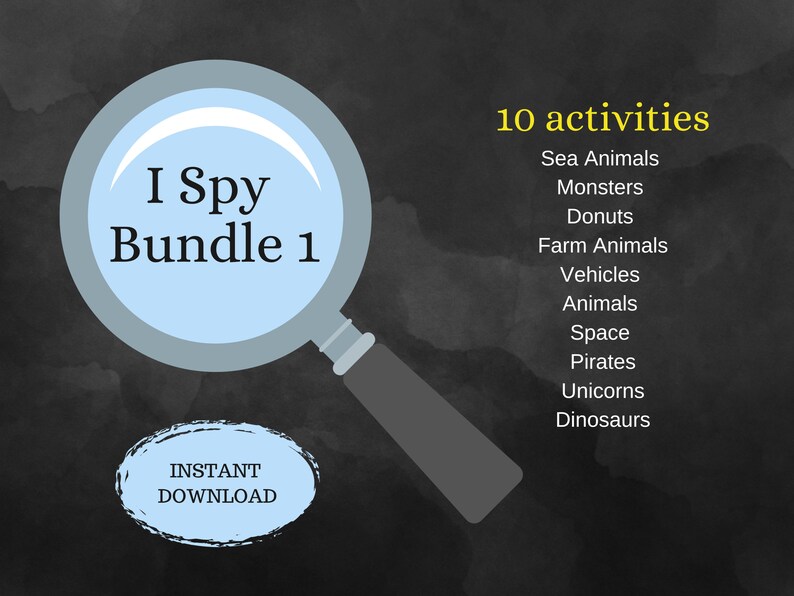I Spy Bundle 1 - Etsy