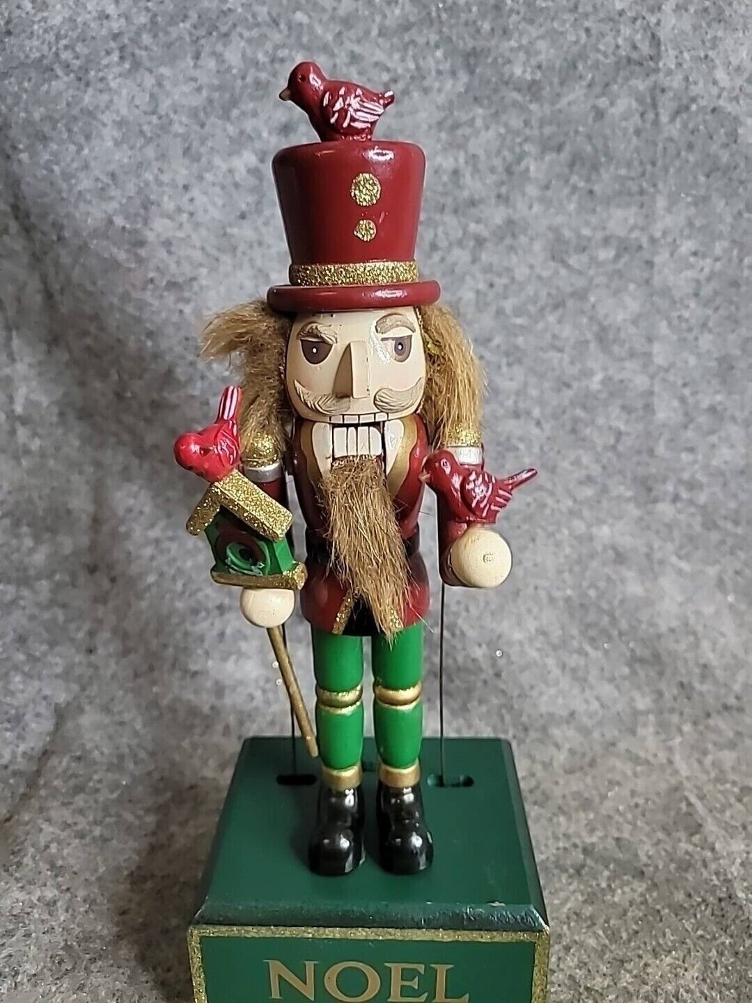 Vintage Musical Animated Nutcracker Bird Staff Noel Top Hat - Etsy