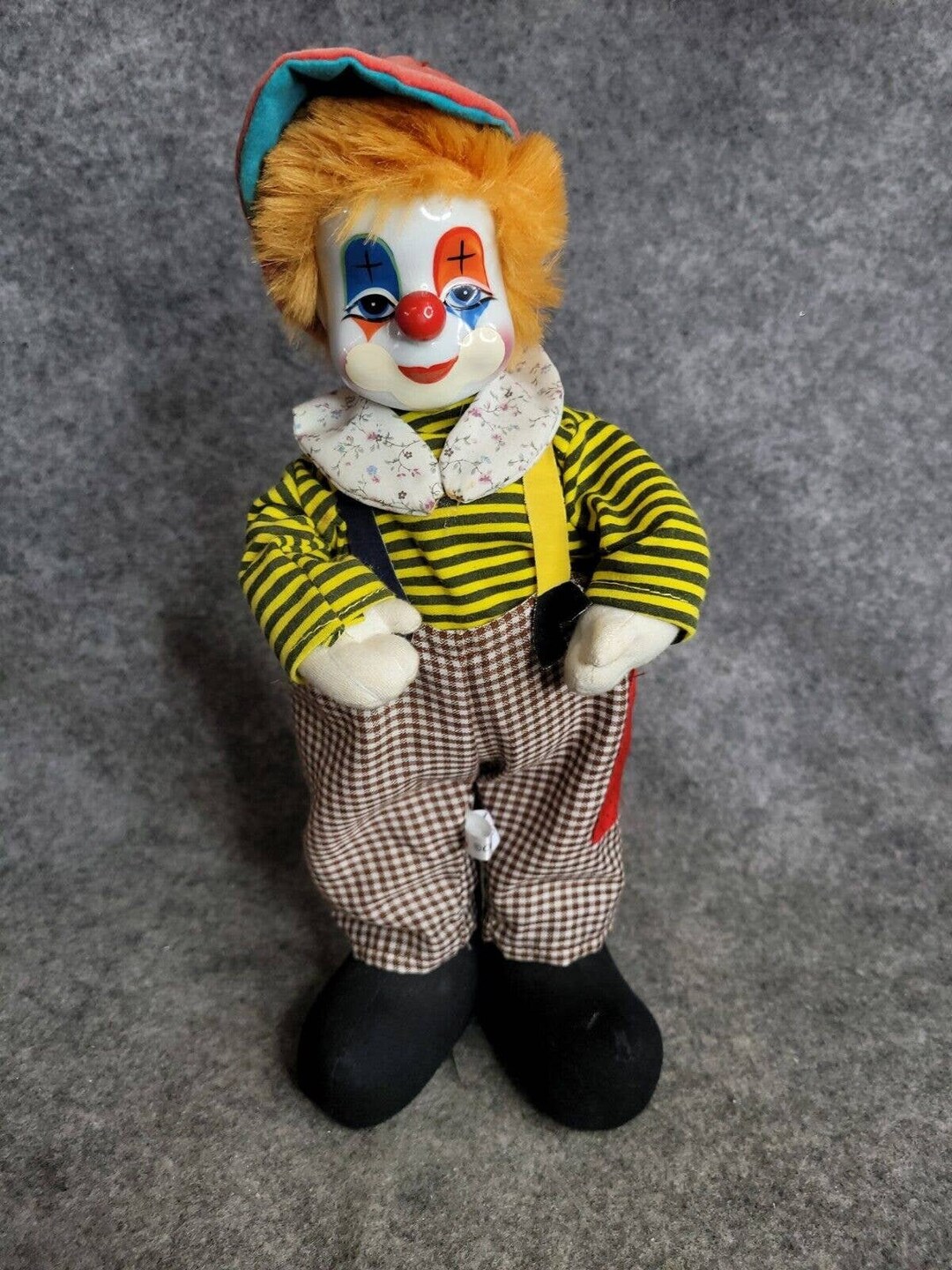 Vintage Circus Clown Stand Alone Porcelain Face Unmatched - Etsy