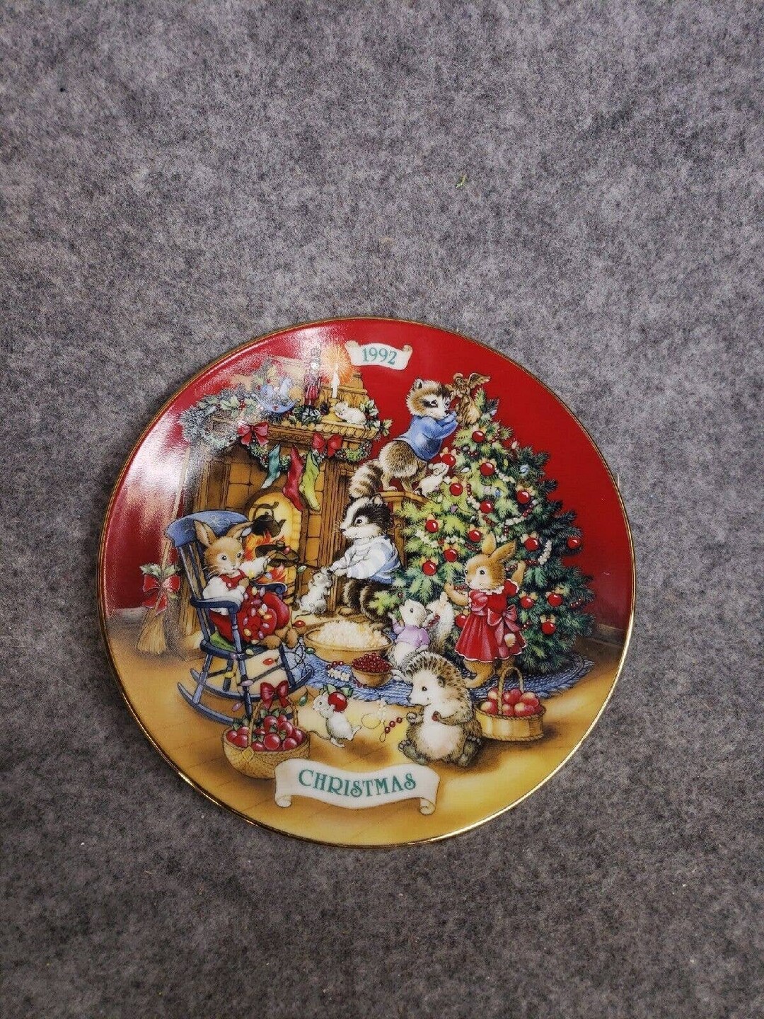 Vintage Avon Commemorative Plate Sharing Christmas With - Etsy