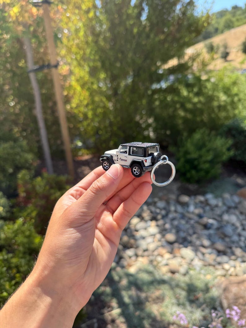Jeep Wrangler Keychain, White 2018 Jeep Keyring, Car Charm - Etsy