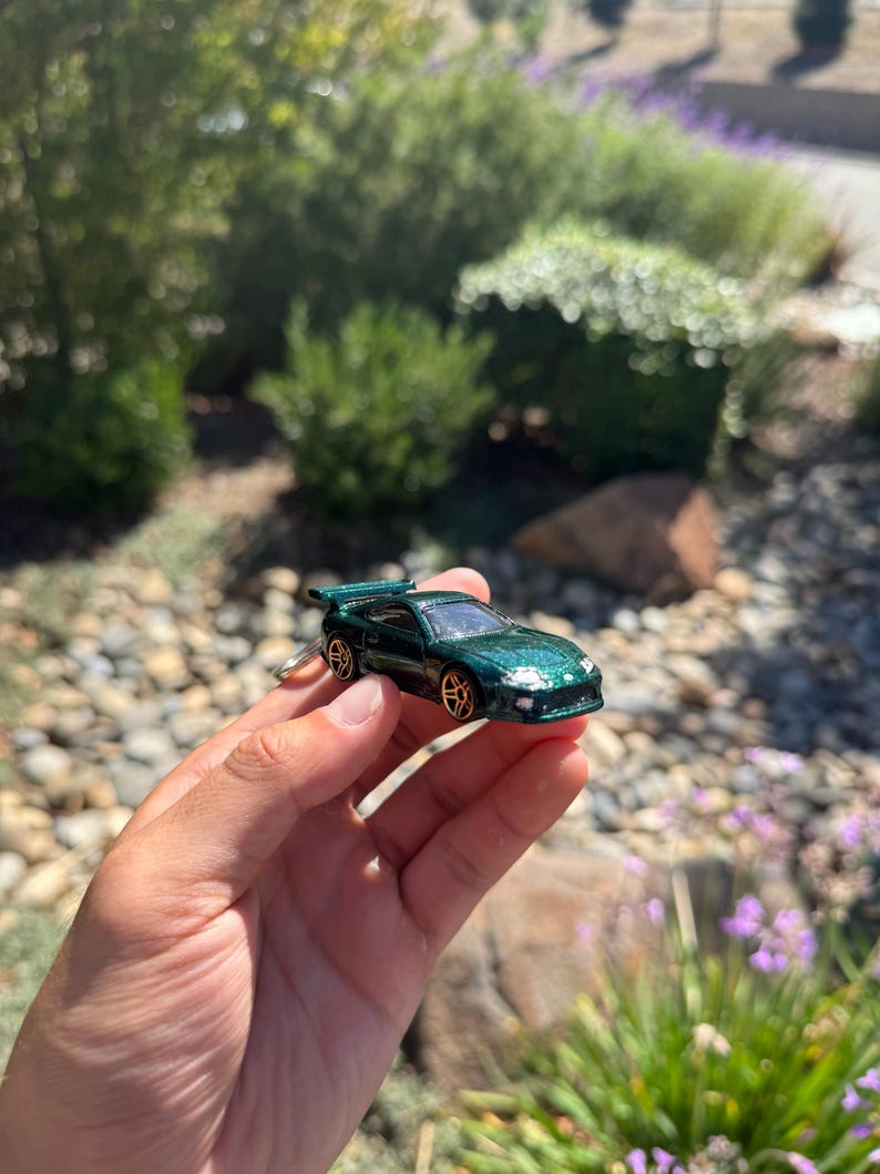 1990s Toyota Supra MK4 Forest Green Keychain Keyring Accessories Mini ...