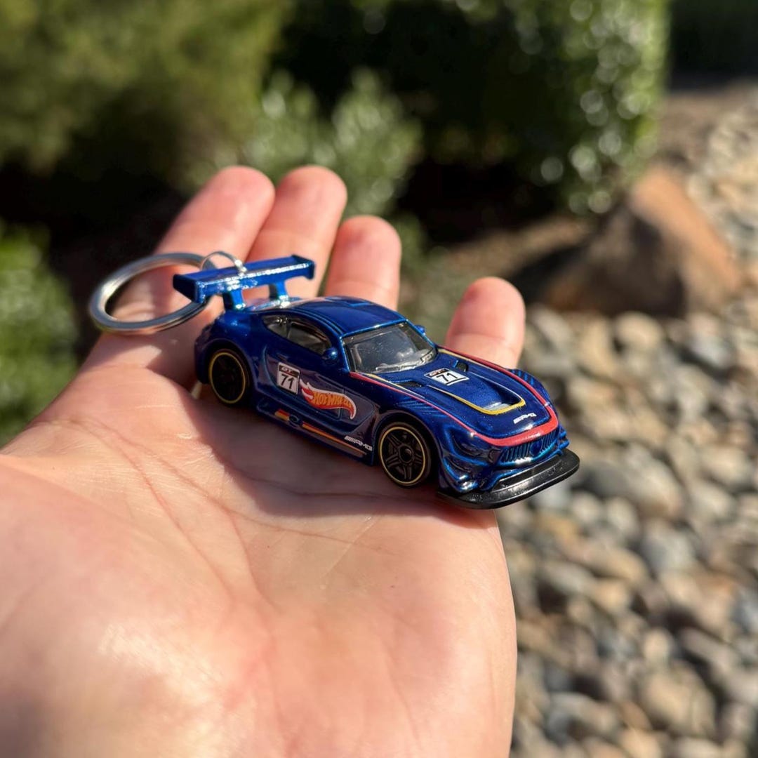 Mercedes AMG GT3 Keychain, 2016 Blue Car - Etsy