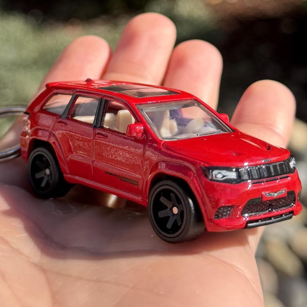 2019 Jeep Grand Cherokee Trackhawk Keychain Red Keyring Accessories ...