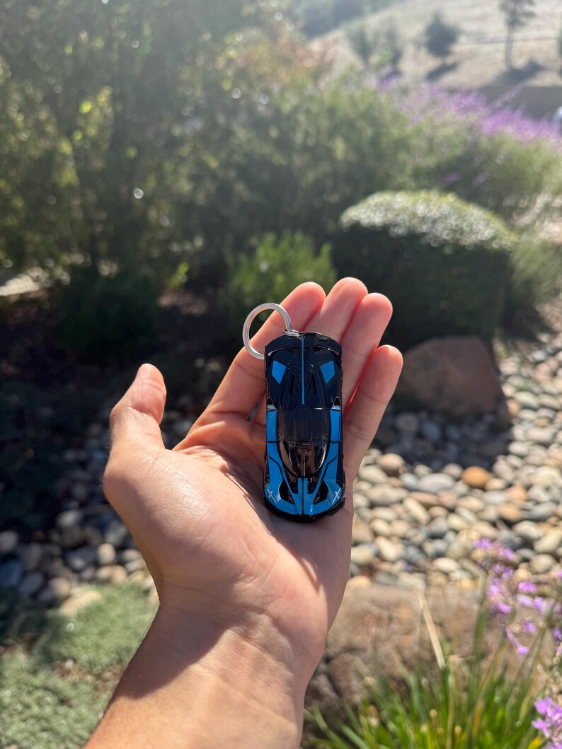 Bugatti Bolide Keychain, Blue Bugatti Keyring, Key Accessories - Etsy