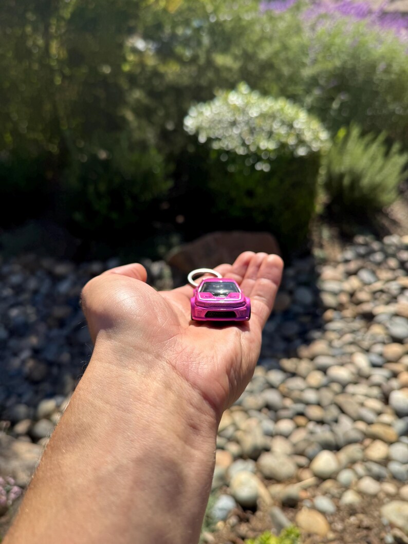 2020 Dodge Charger Hellcat Pink Keychain Keyring Accessories Mini ...