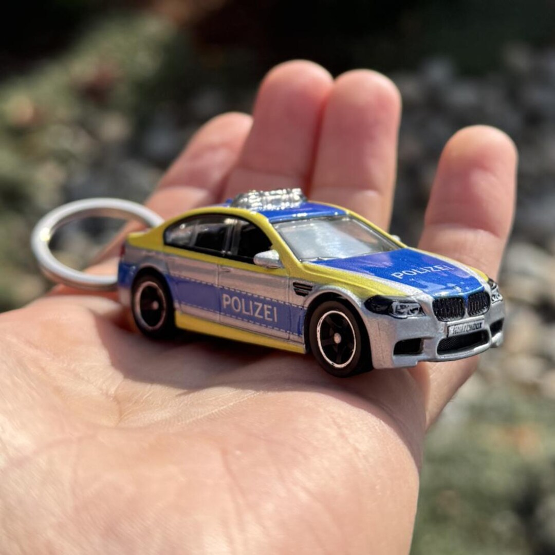 BMW M5 Police European Mini Keychain Keyring Accessories Novelty Car ...