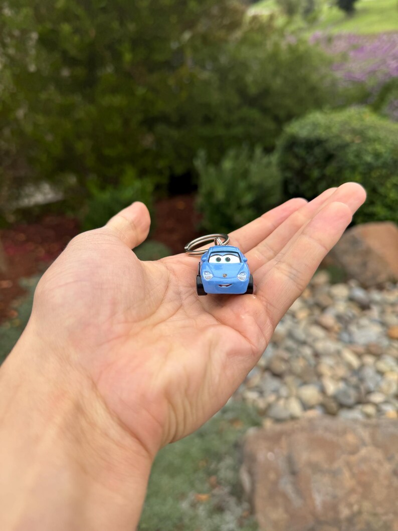 Sally Carrera Pixar Cars Keychain Keyring Accessories Mini Cartoon Car ...