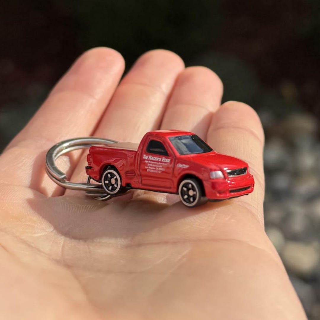 Ford F-150 SVT Lightning Keychain - Fast and Furious Red Pickup Truck ...