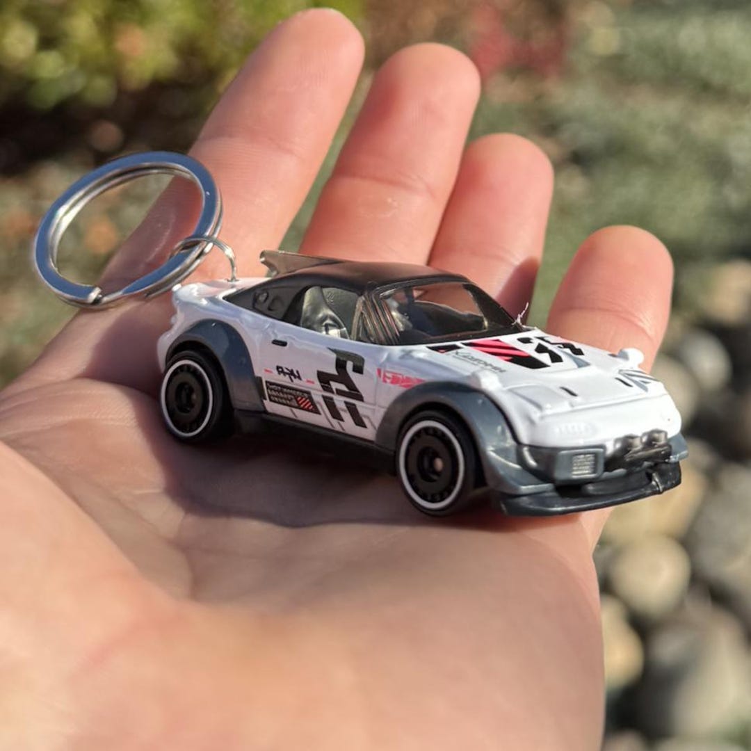 Mazda Miata MX-5 Custom White Keychain Keyring Accessories Mini Sports ...