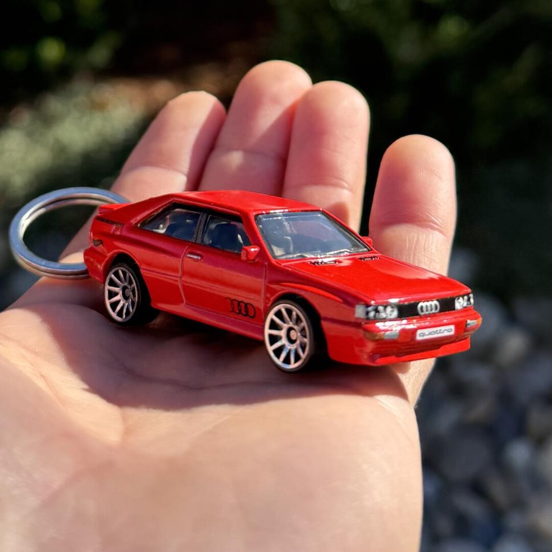 Red 1987 Audi Quattro Keychain, Vintage Scale Car Keyring - Etsy