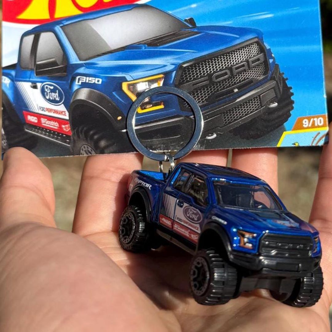 Ford F150 Raptor Keychain, Ford Raptor Blue Keyring, Ford Rapor F-150 ...