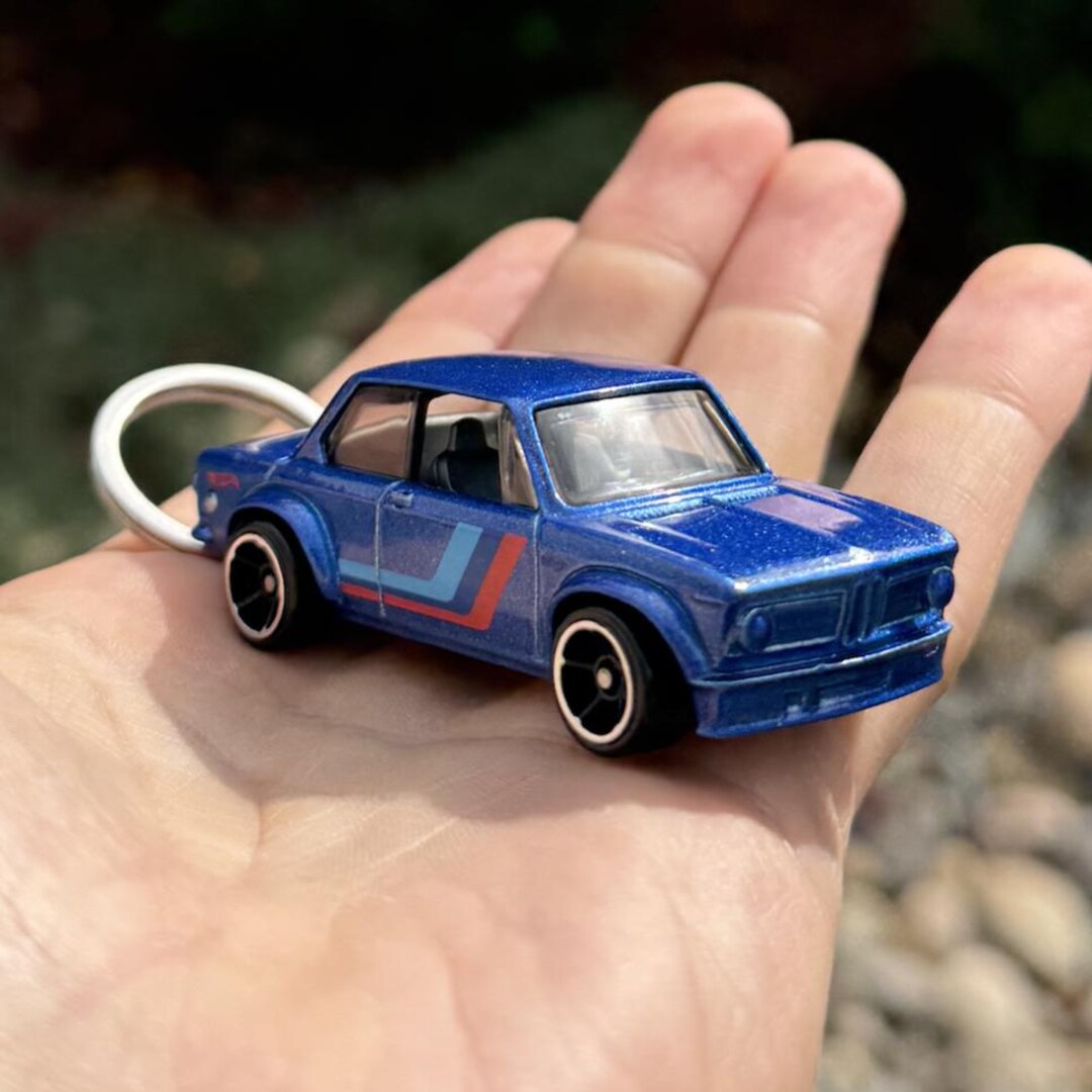 BMW 2002 Blue Keychain Keyring Accessories Mini Classic Car Charm - Etsy