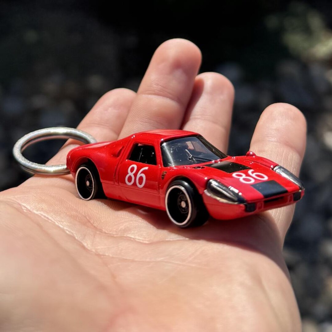 1964 Porsche 904 Carrera Keychain, Red Vintage Race Car Keyring - Etsy