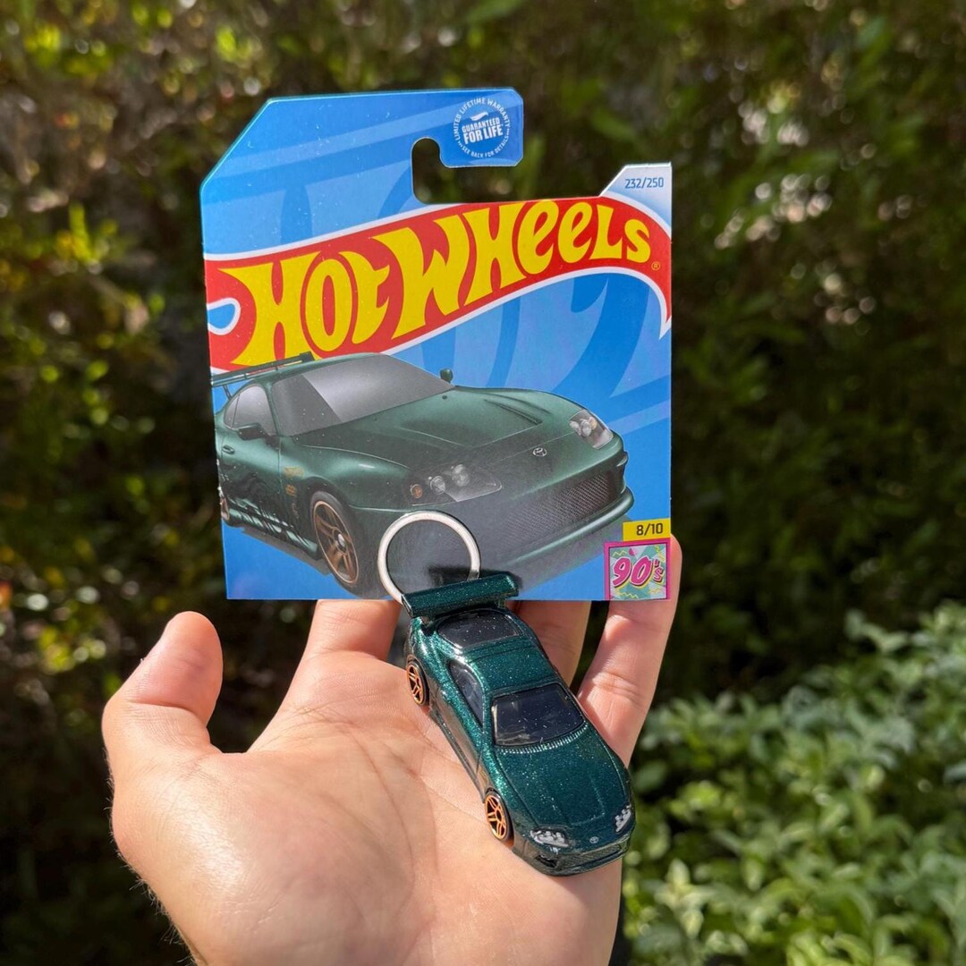 Toyota Supra MK4 Keychain, Green 1990s Toyota Supra MK4 Keyring, Forest ...