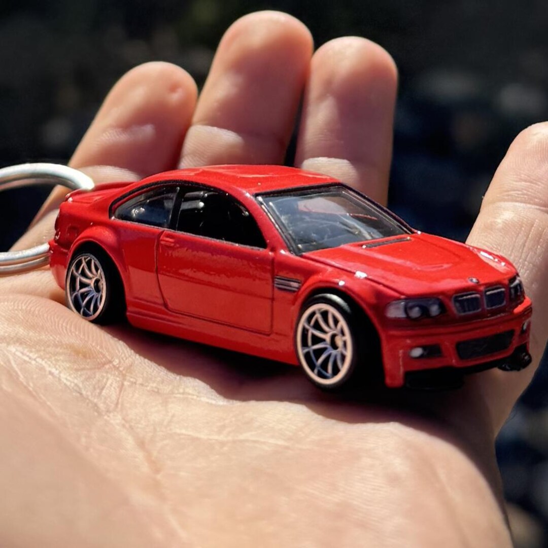 Red BMW M3 E46 Keychain, Scale Car Charm - Etsy