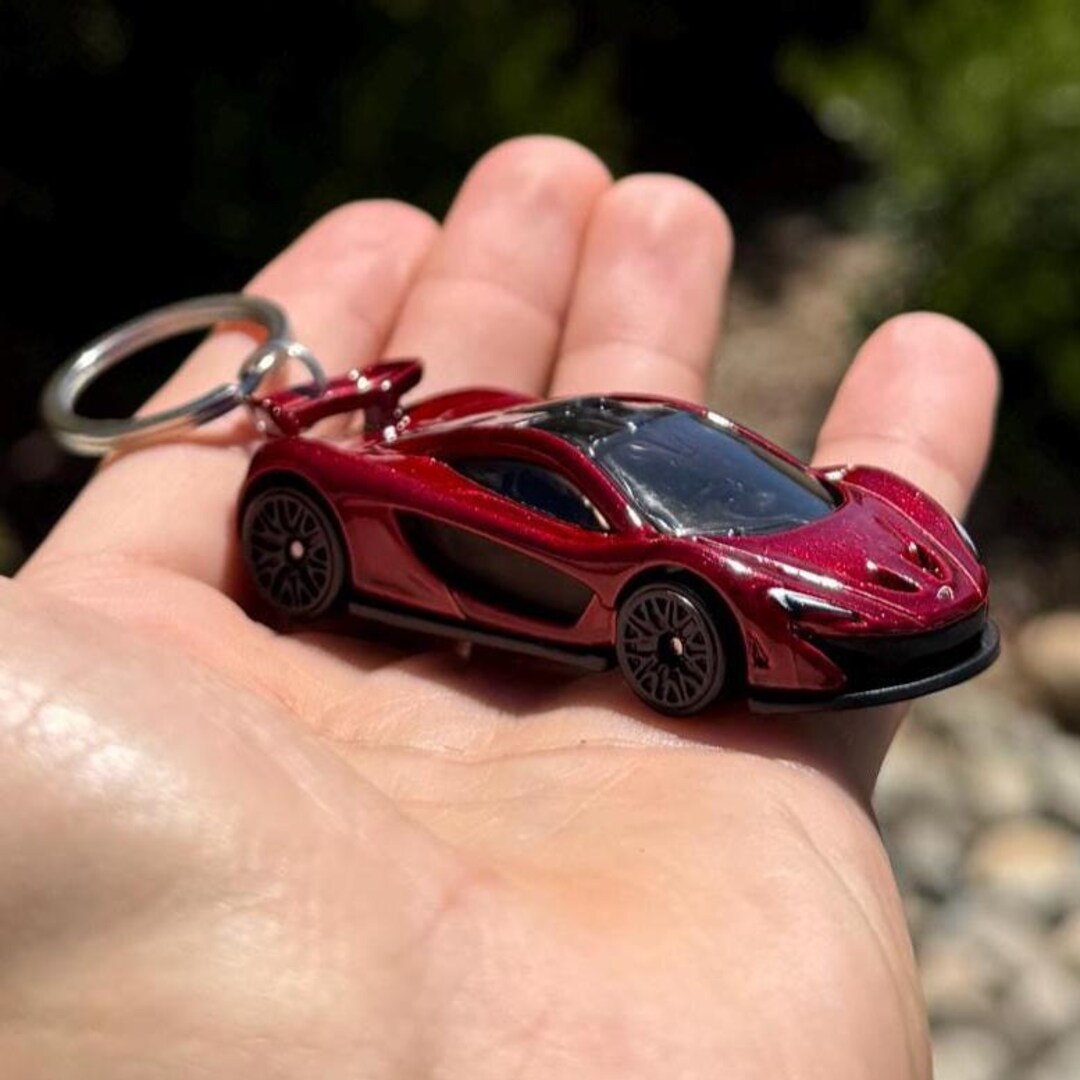 Mclaren P1 Keychain, Dark Red Sportscar Keyring, Supercar Gift - Etsy