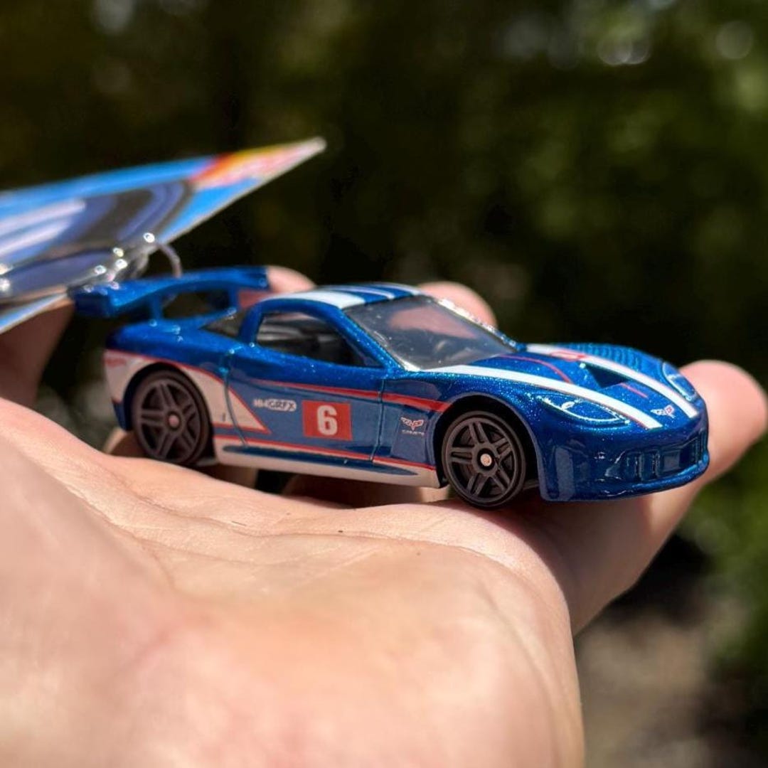 Corvette C6 Keychain, Chevy Corvette C6.R Blue Keyring, Navy Corvette ...