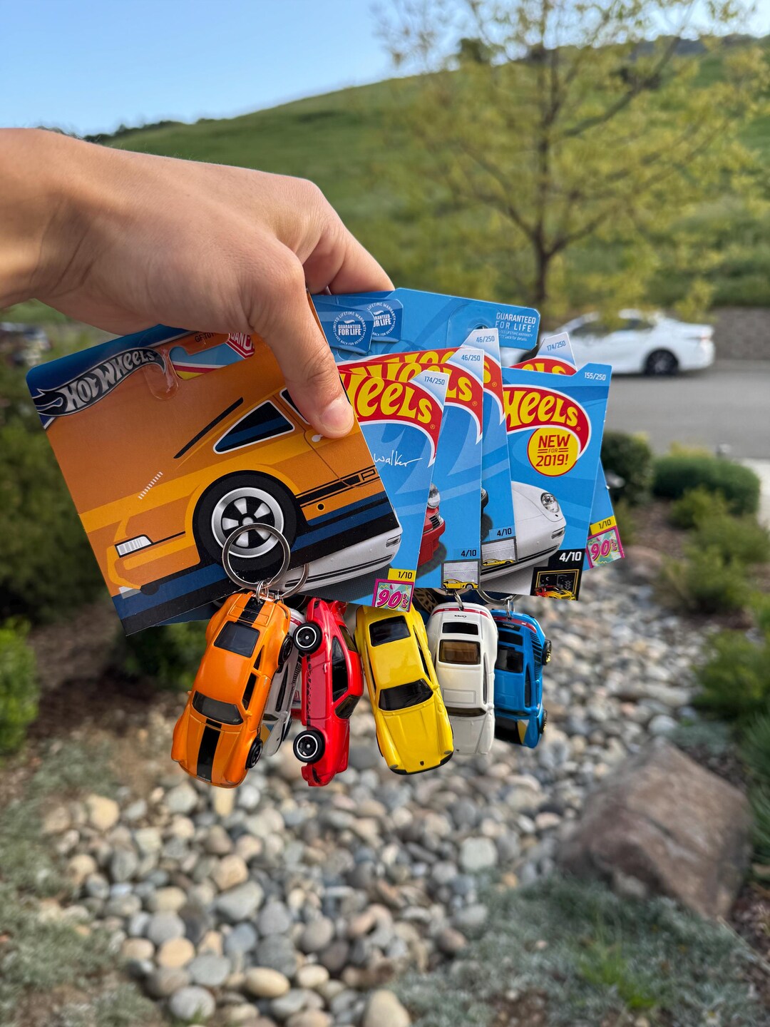 Porsche Carrera Keychain, 1973 Porsche 911 Carrera RS 2.7 Keyring ...