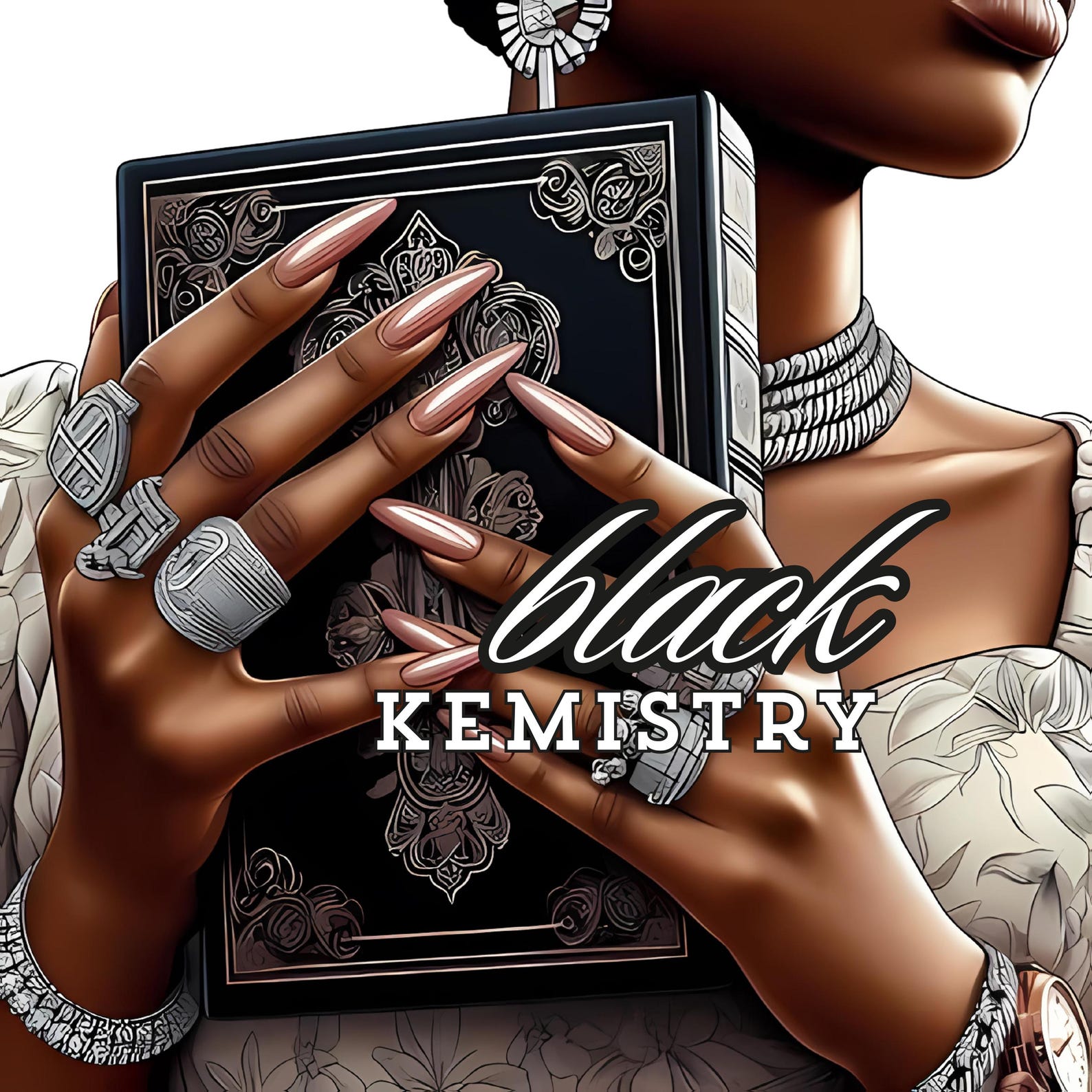 Holy Bible African Americans Holding Holy Bible Luxurious Jewelry ...