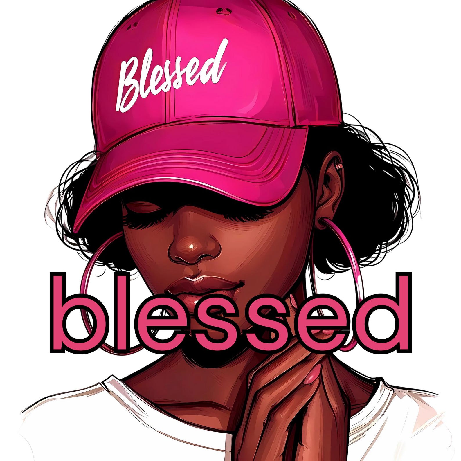 Blessed Baseball Cap African American Stylish African American-inspired ...