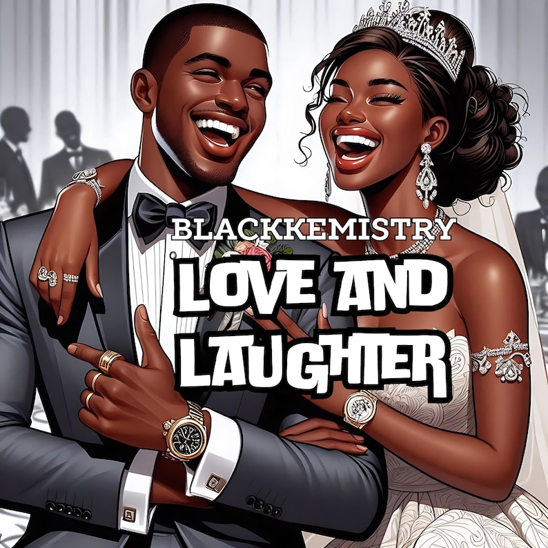 Hilarious Wedding African American Bride & Groom 22 PNG Images - Etsy