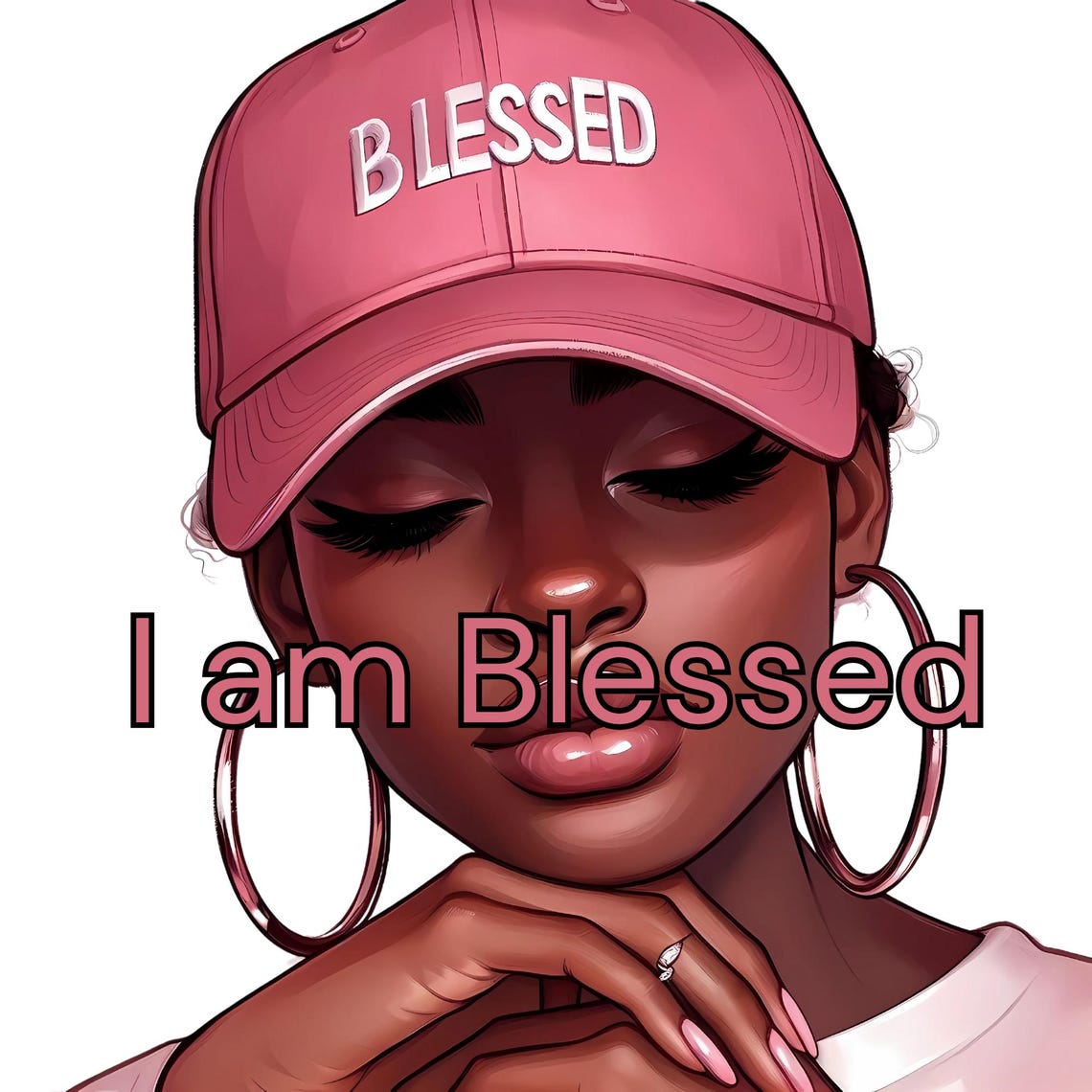 Blessed Baseball Cap African American Stylish African American-inspired ...