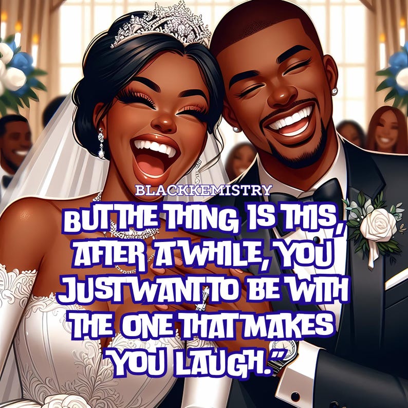 Hilarious Wedding African American Bride & Groom 22 PNG Images - Etsy