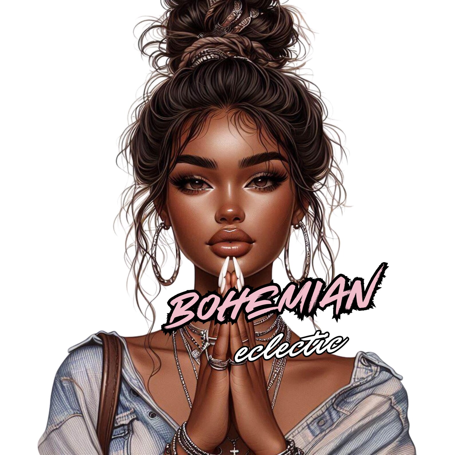 Bohemian Girls in Prayer 19 PNG Images - Etsy