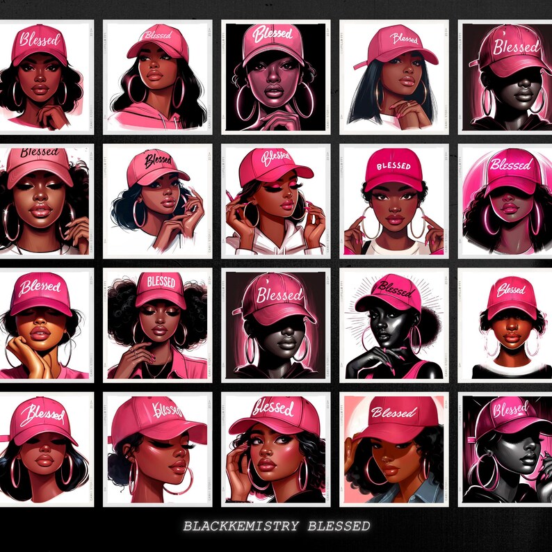 Blessed Baseball Cap African American Stylish African American-inspired ...