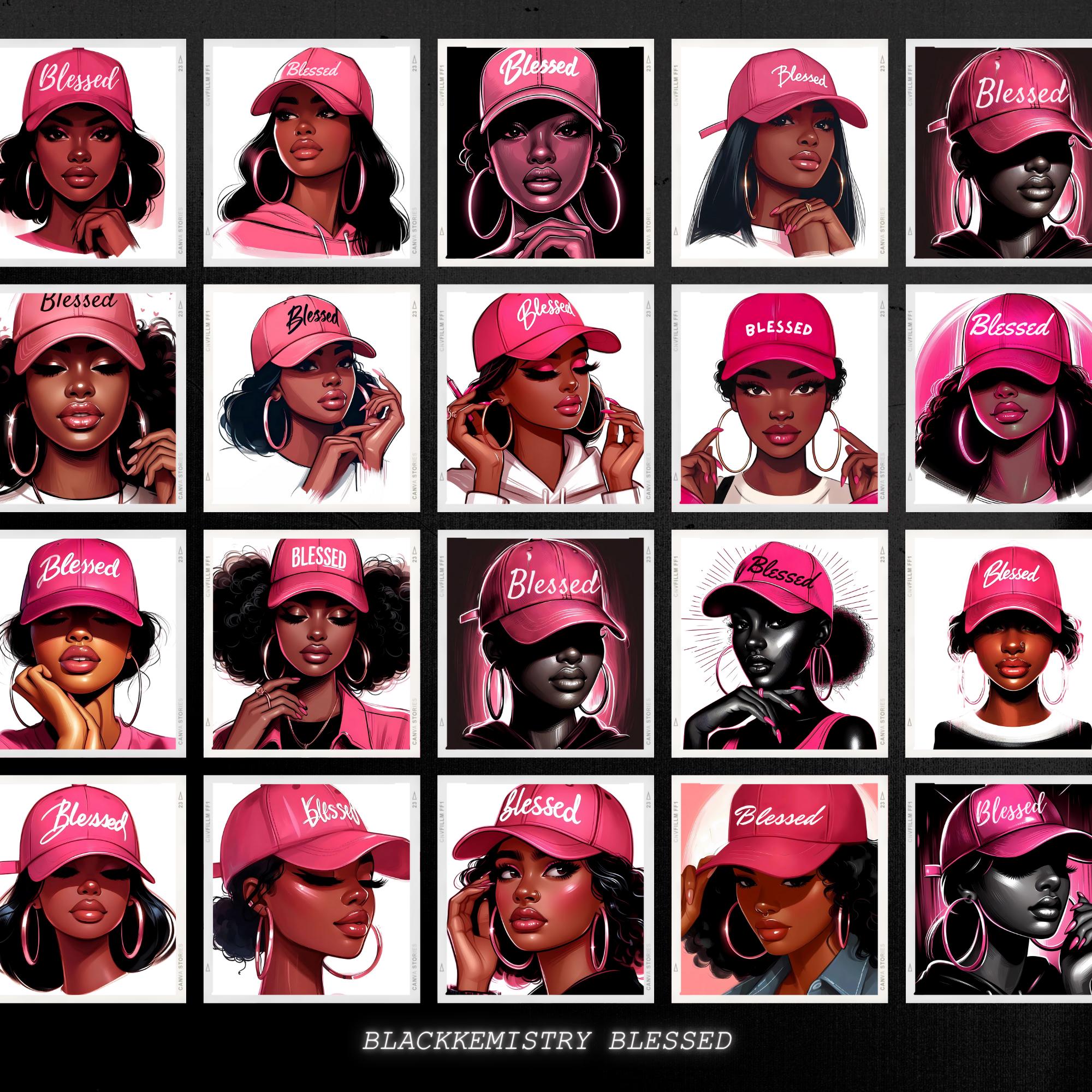 Blessed Baseball Cap African American Stylish African American-inspired ...