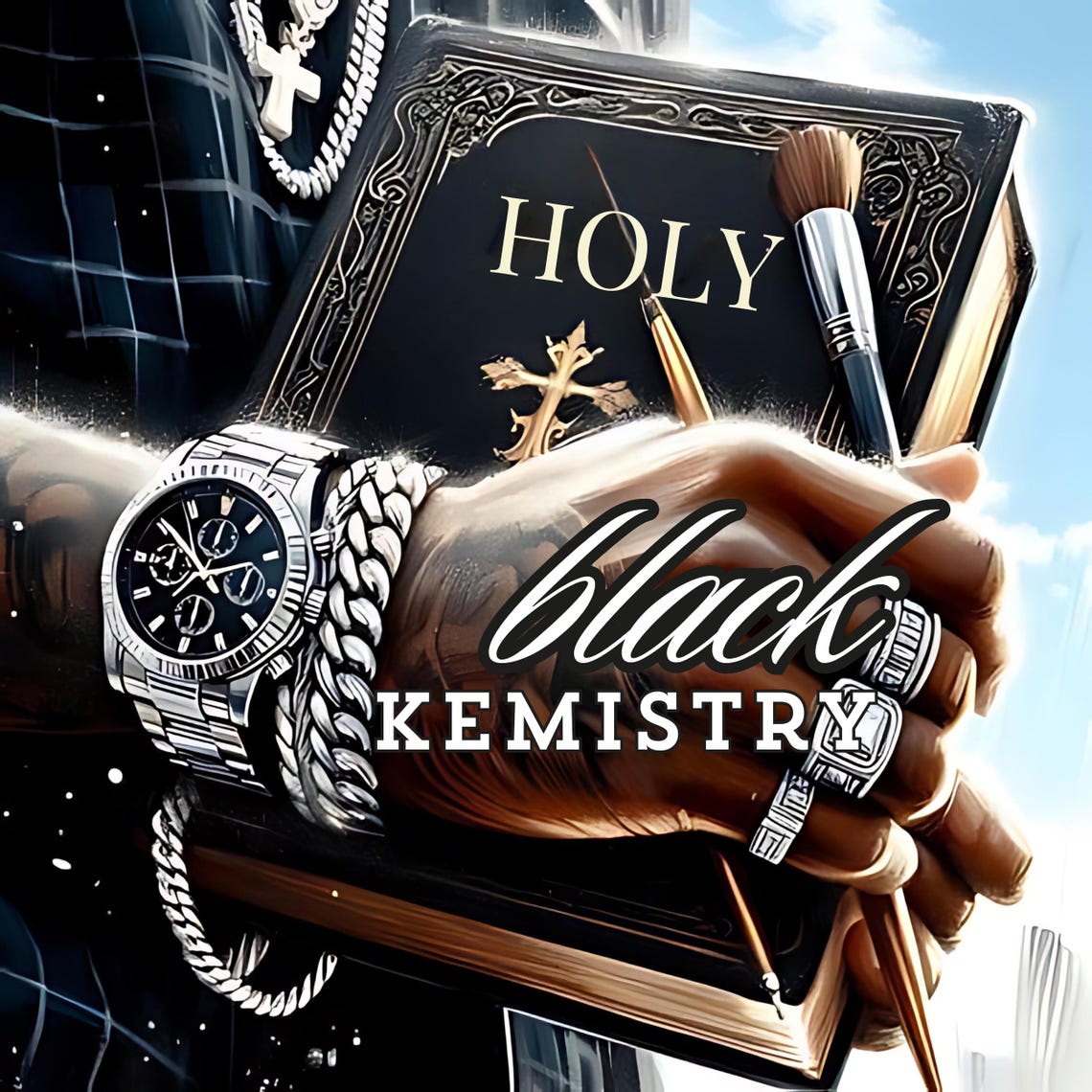 Holy Bible African Americans Holding Holy Bible Luxurious Jewelry ...