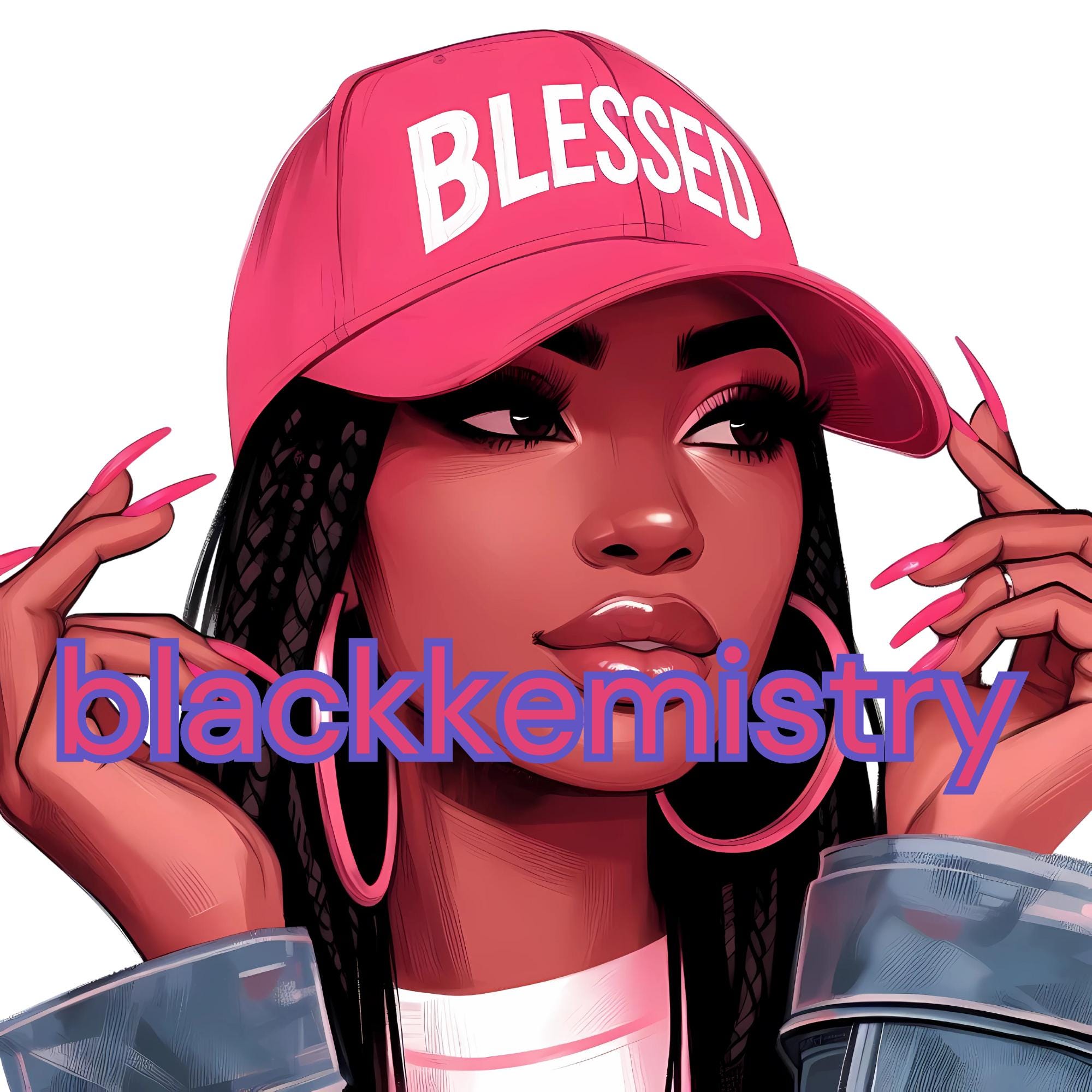 Blessed Baseball Cap African American Stylish African American-inspired ...