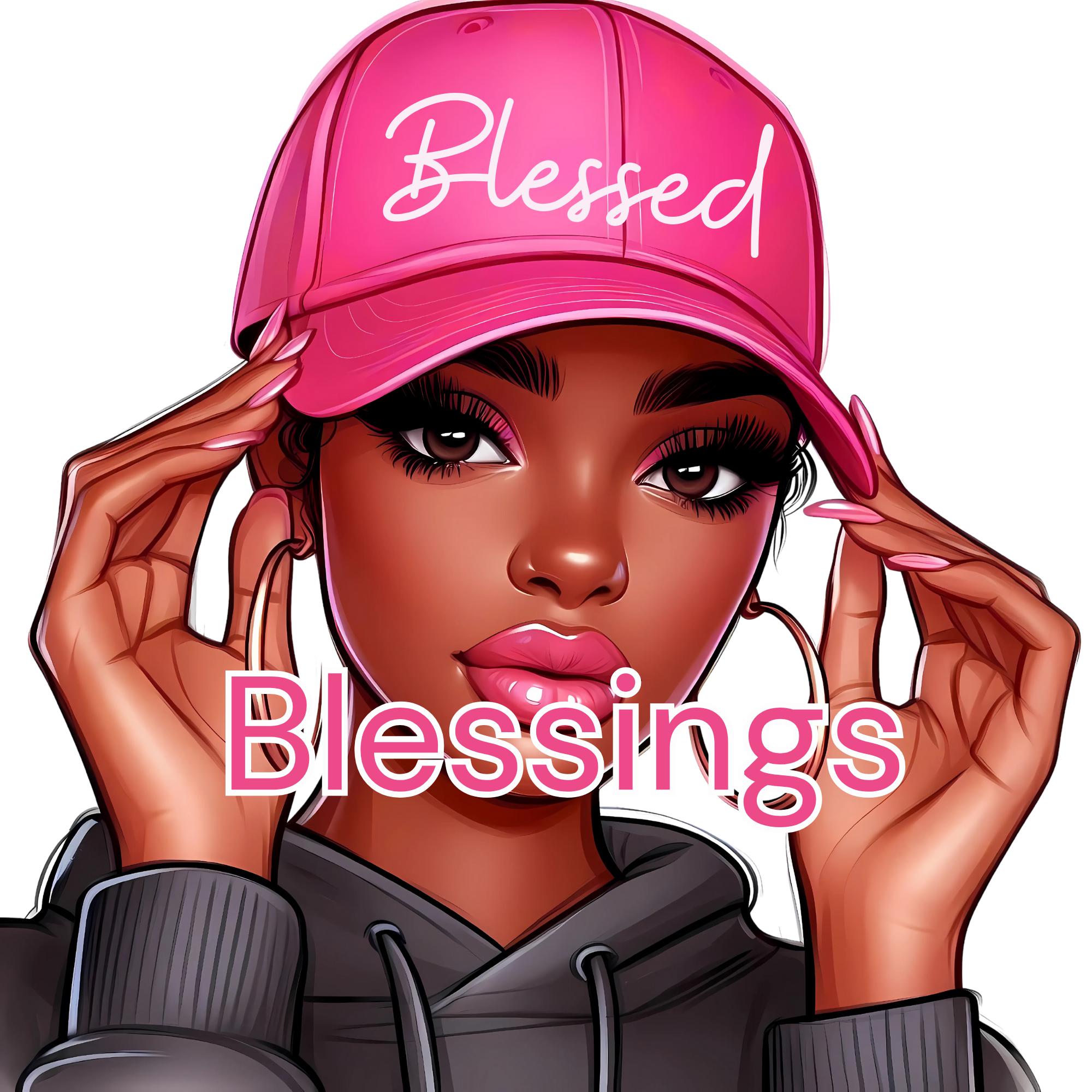 Blessed Baseball Cap African American Stylish African American-inspired ...